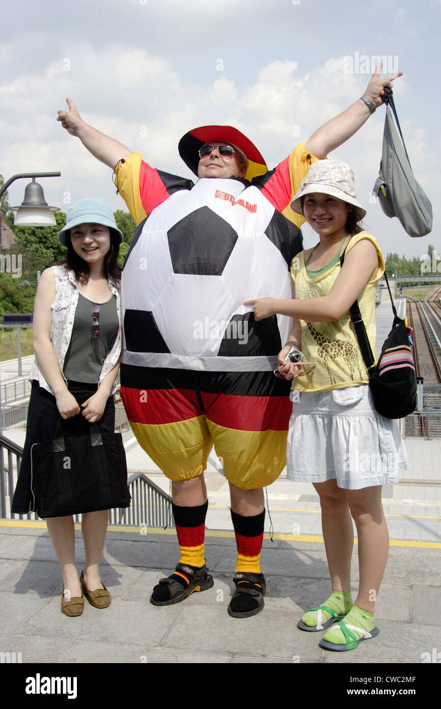 Berlin, German football fan dressed as Football Stock Photo - Alamy