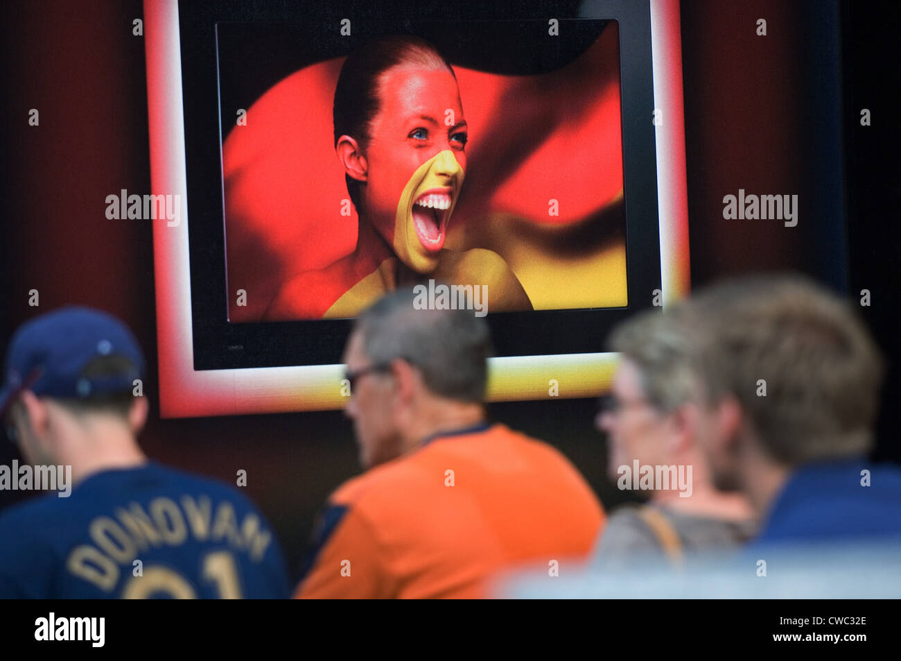 Black Red Golden enthusiasm Stock Photo - Alamy