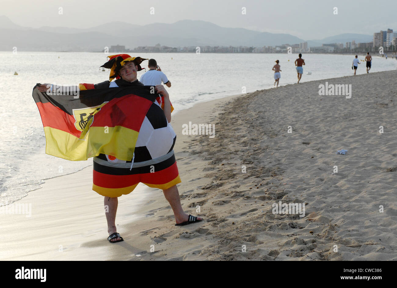 Spain, Mallorca, German football on Ballermann Stock Photo - Alamy