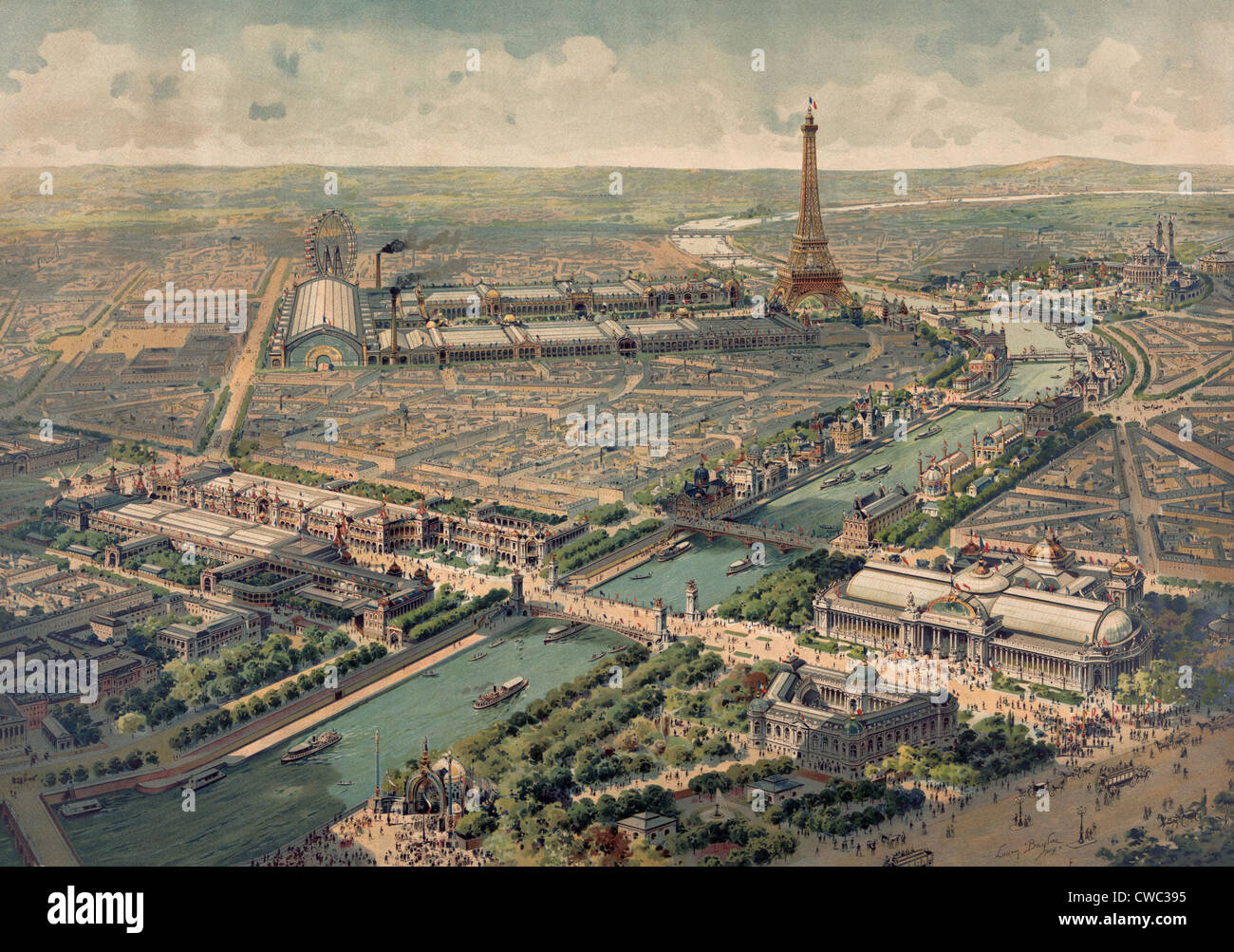Paris 1900 exposition view hi-res stock photography and images - Alamy