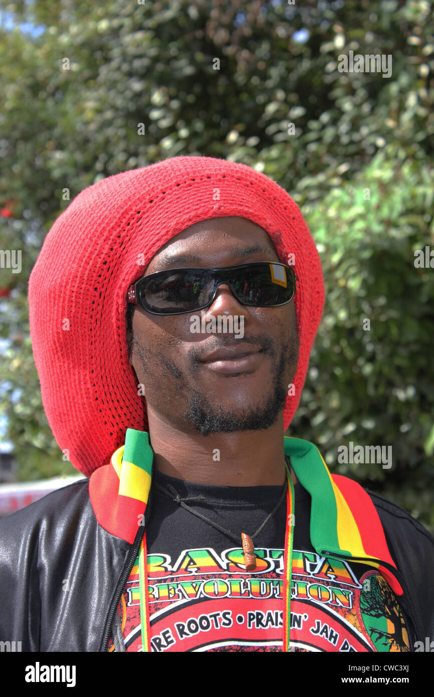 Rastafarian man at Annual Notting Hill Carnival 2011 Stock Photo - Alamy