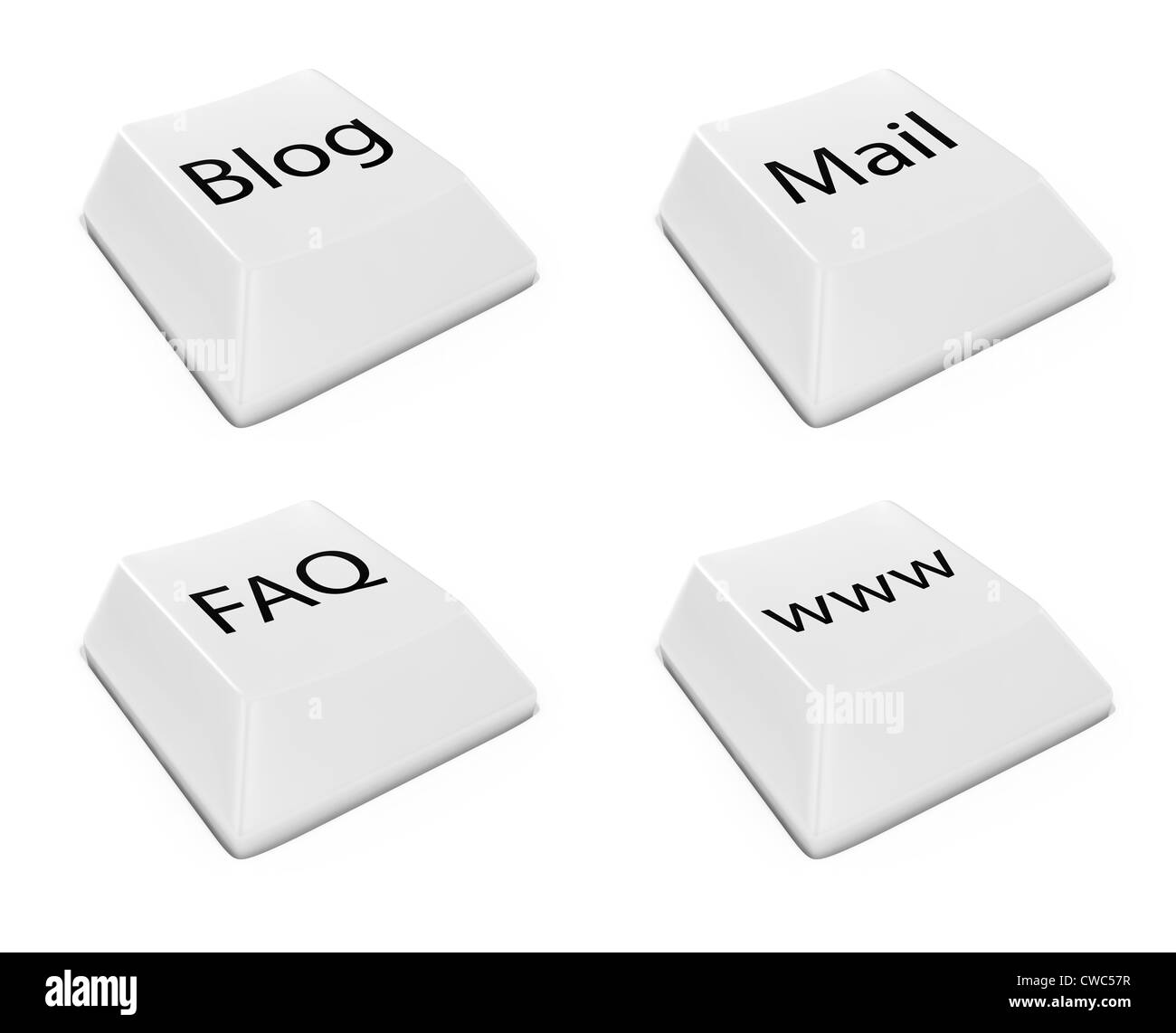 3d render of keyboard buttons set Stock Photo - Alamy