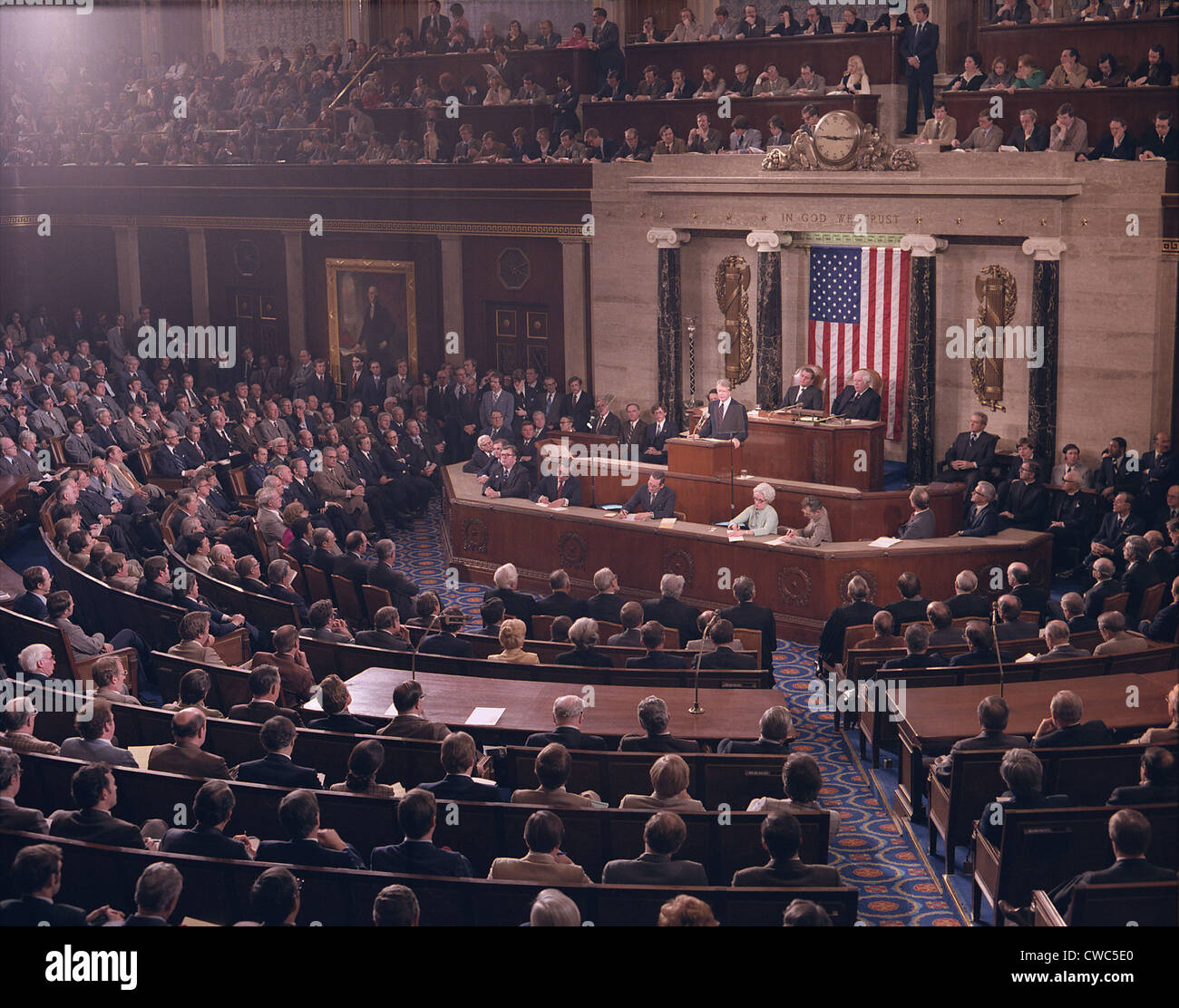 Jimmy Carter presents his State of the Union Speech to Congress ...