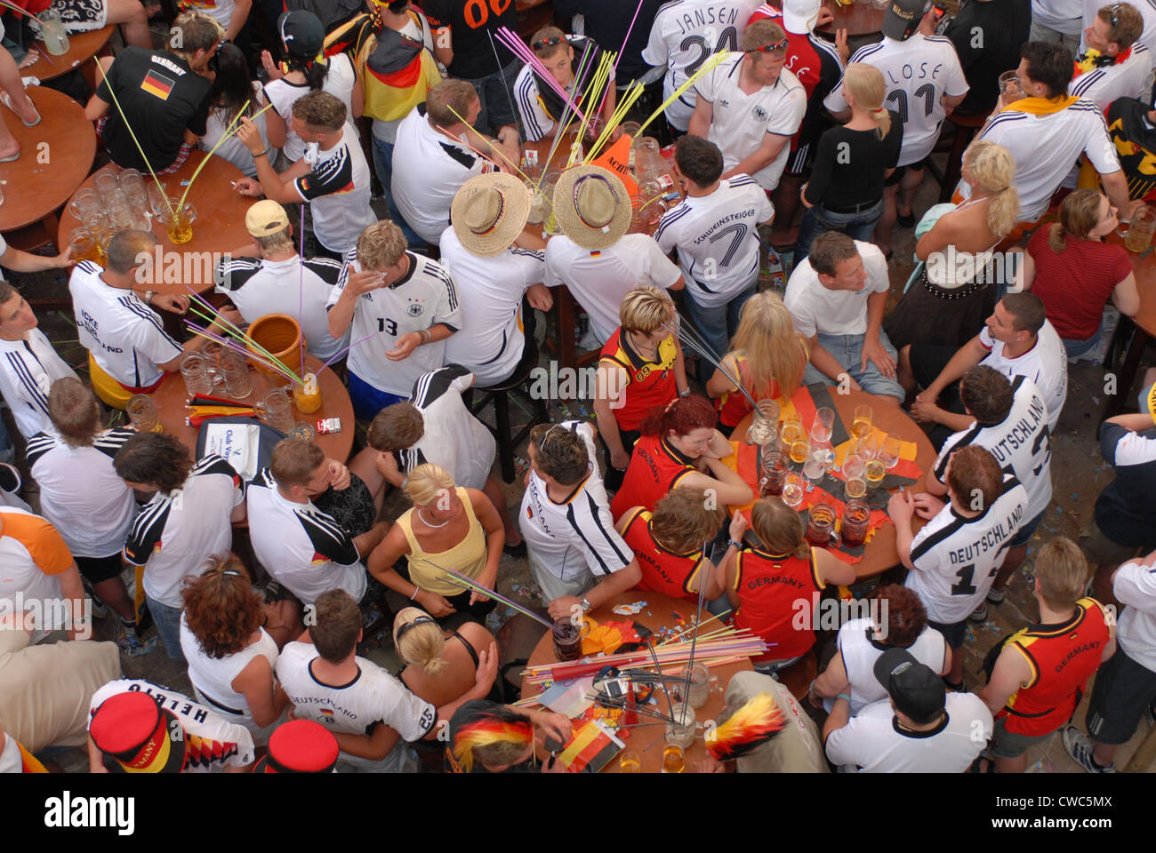 Spain, Mallorca, German football fans on Ballermann Stock Photo - Alamy