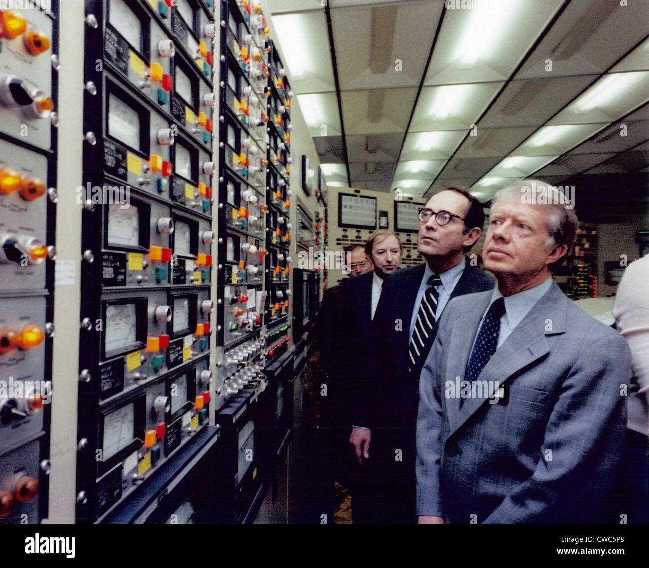 President Jimmy Carter in the Control Room of Three Mile Island Nuclear ...