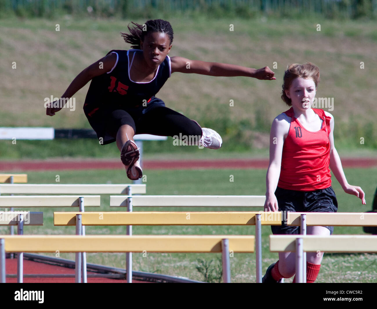 Track Race Hurdles Stock Photos & Track Race Hurdles Stock Images - Alamy