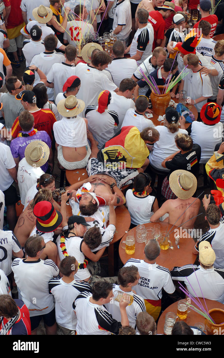 Spain, Mallorca, German football fans on Ballermann Stock Photo - Alamy
