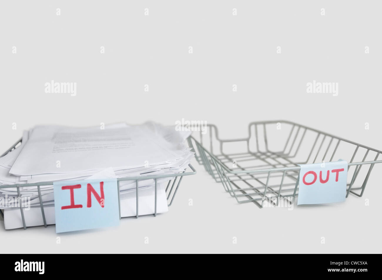 In out office trays in hi-res stock photography and images - Alamy