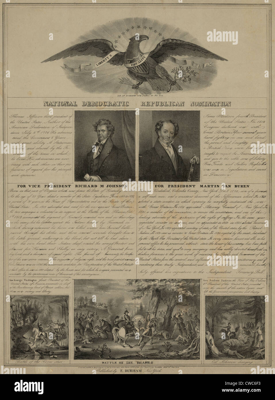 Election of 1840. Political broadside of the losing National Democratic ...