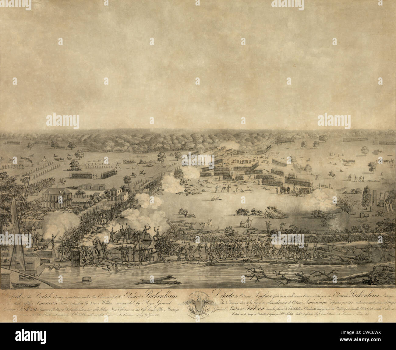 Battle of New Orleans. The British were under General Edward Pakenham ...