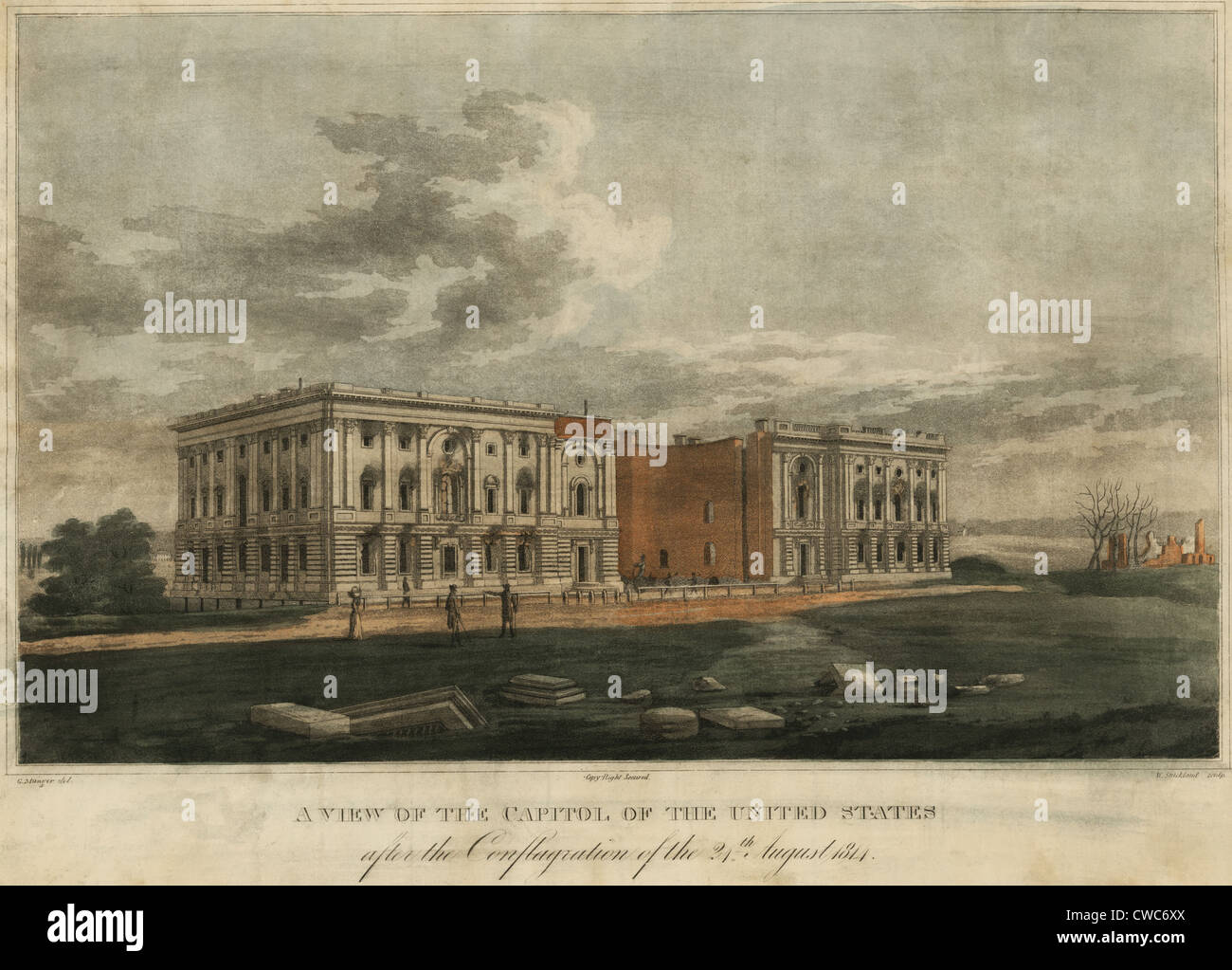 1814 fire british hi-res stock photography and images - Alamy