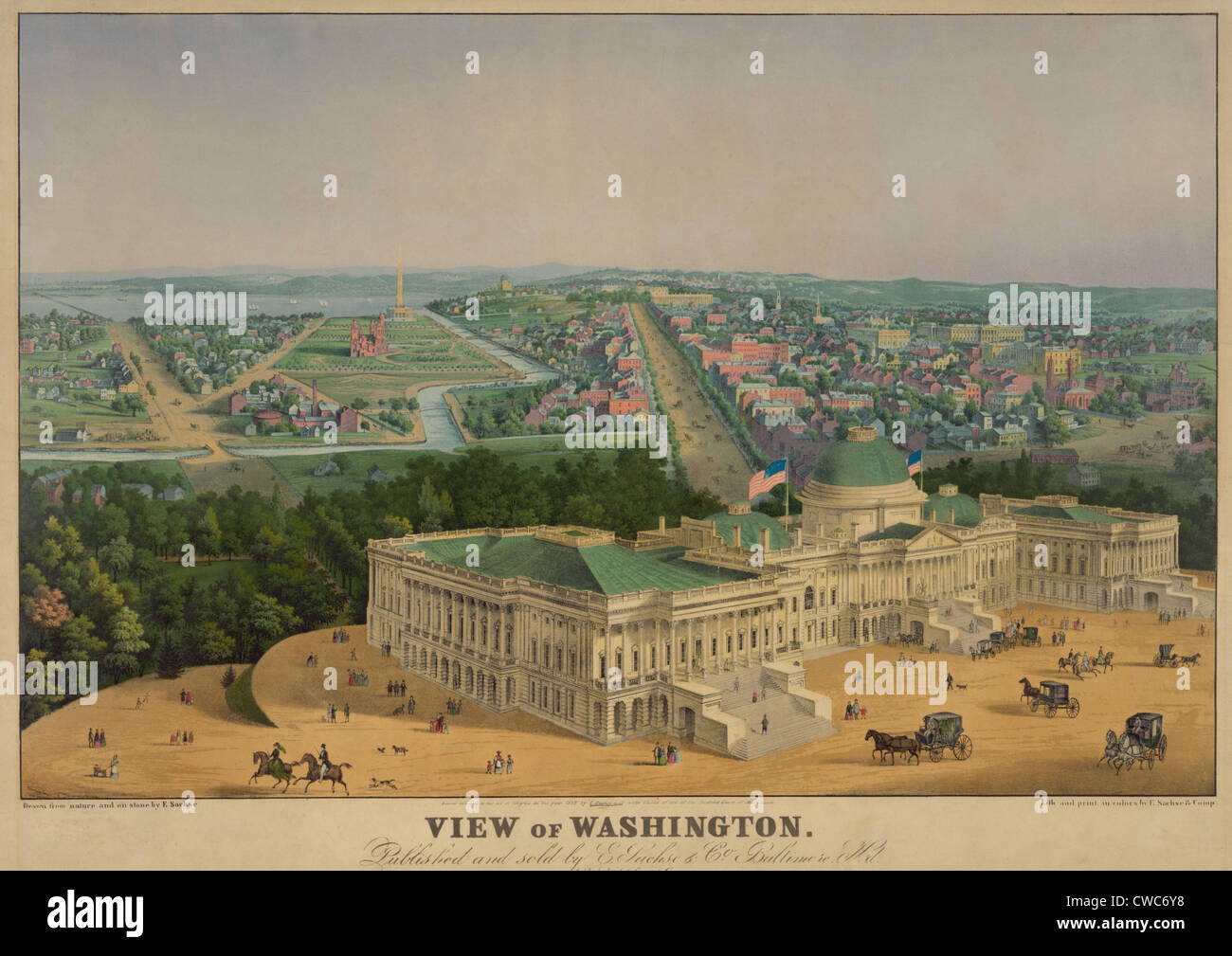Washington dc 1850s hi-res stock photography and images - Alamy
