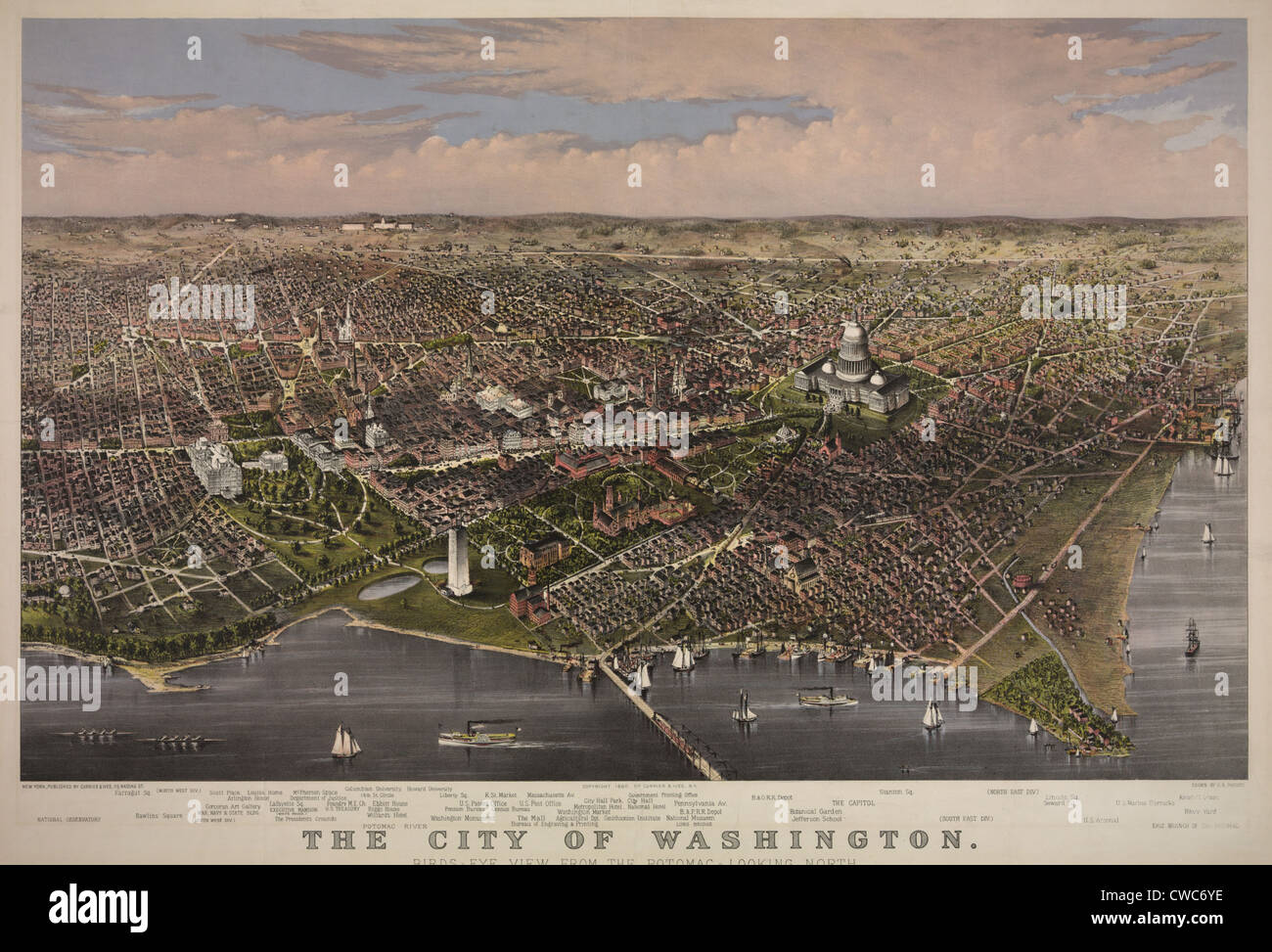 Washington 1880 hi-res stock photography and images - Alamy