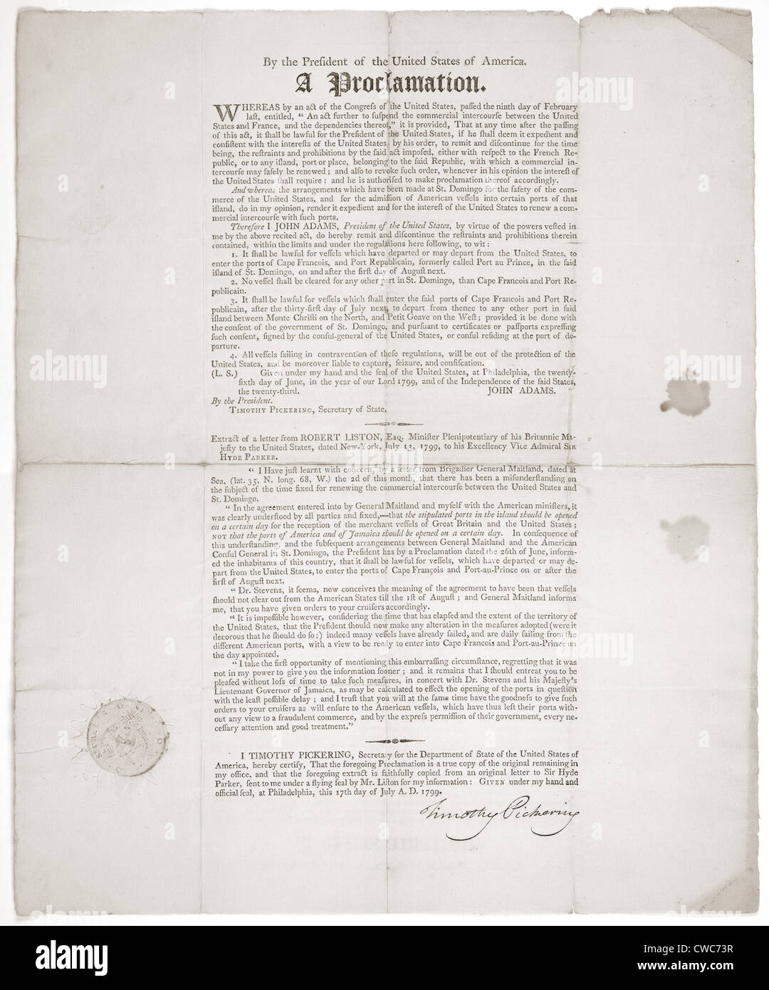 Alien and sedition acts hi-res stock photography and images - Alamy