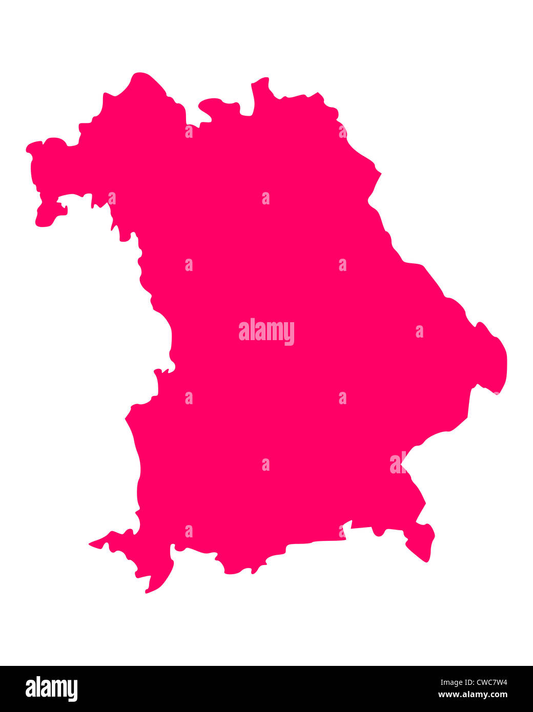 Map of Bavaria Stock Photo - Alamy