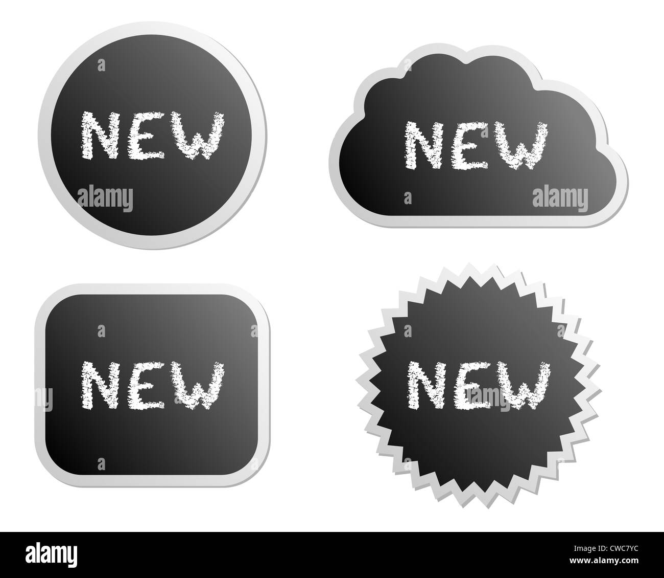 Button icon buttons Black and White Stock Photos & Images - Alamy