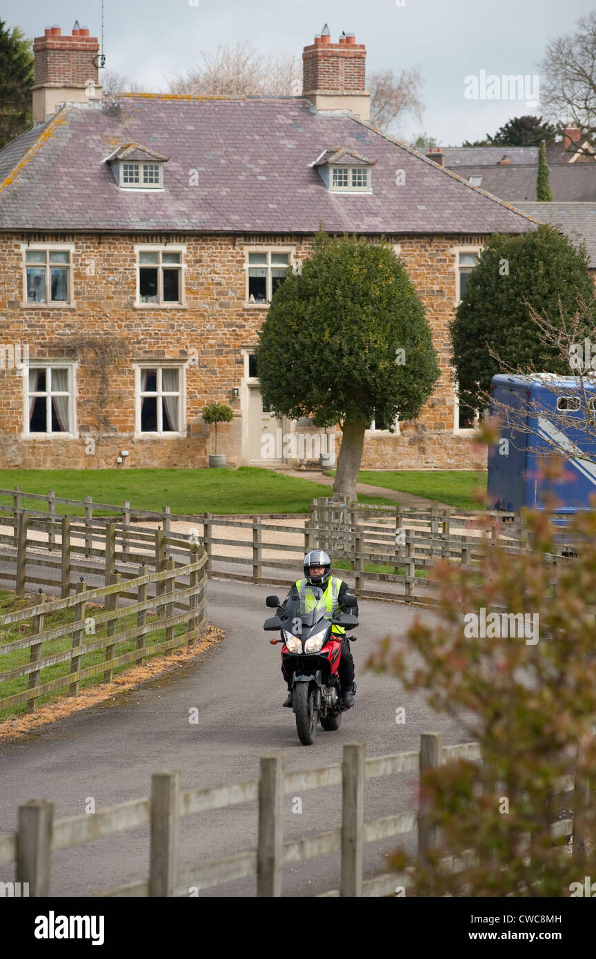 Motorcycle courier uk hi-res stock photography and images - Alamy