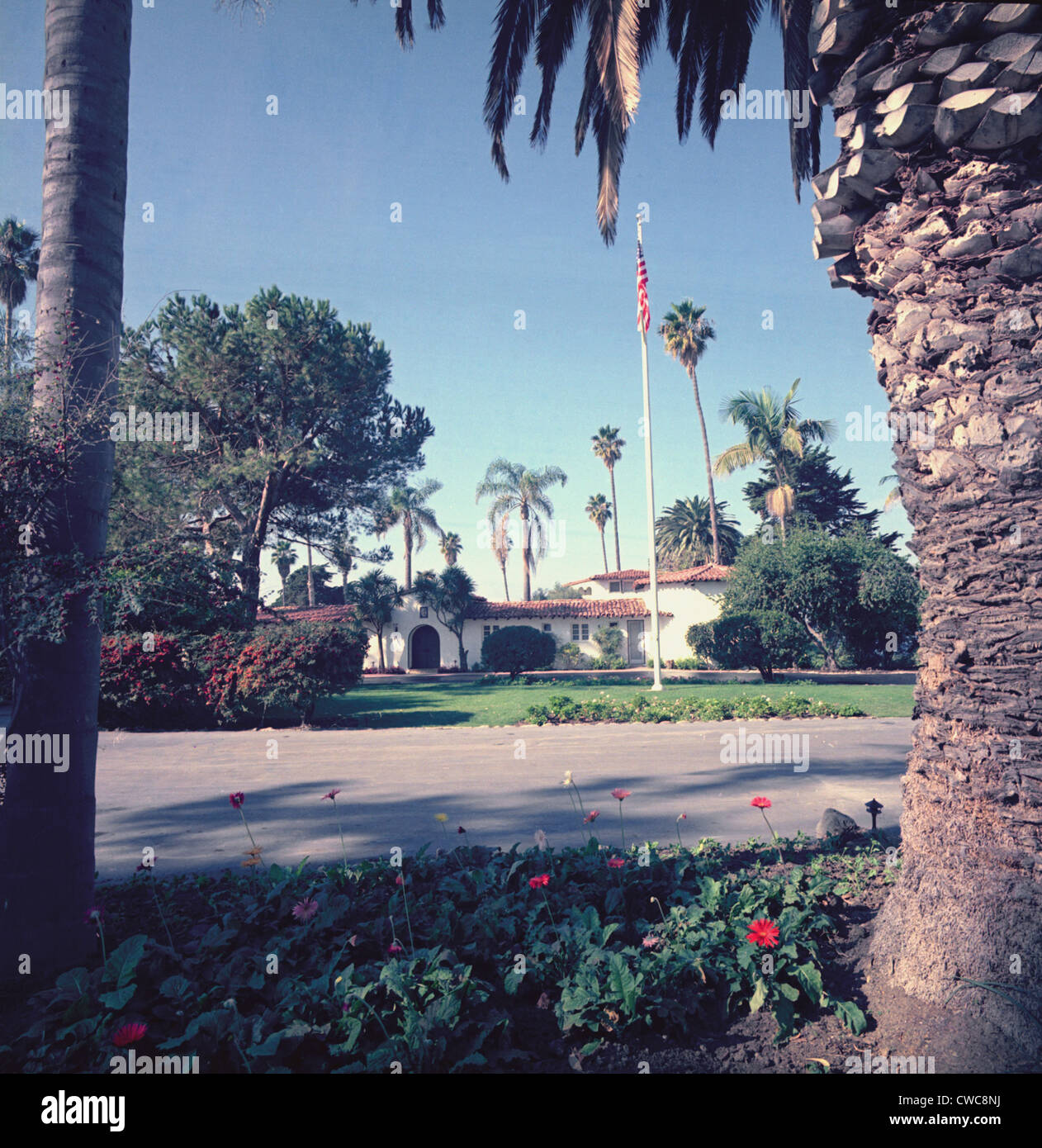 President Nixon's home in San Clemente California. Ca. 1969-74 Stock ...
