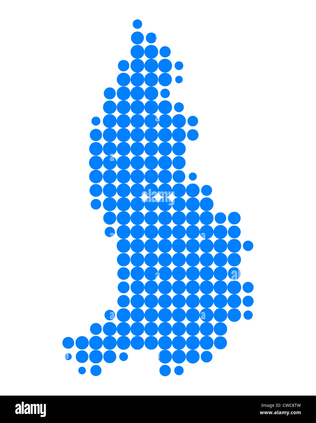 Map of Liechtenstein Stock Photo - Alamy