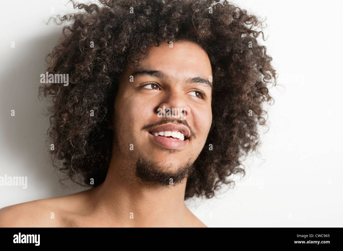Curly white hair High Resolution Stock Photography and Images - Alamy