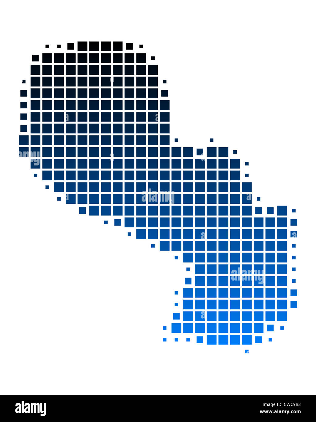 Map of Paraguay Stock Photo - Alamy