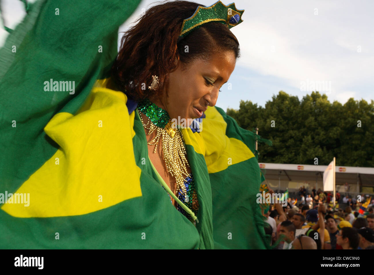 Brazils singing flag hi-res stock photography and images - Alamy