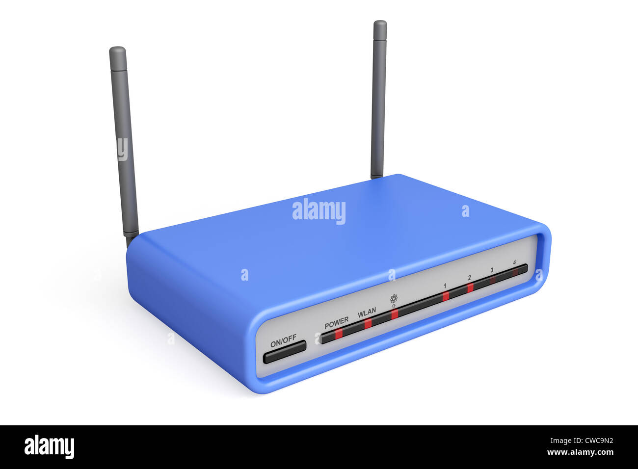 3d illustration of wireless router Stock Photo - Alamy