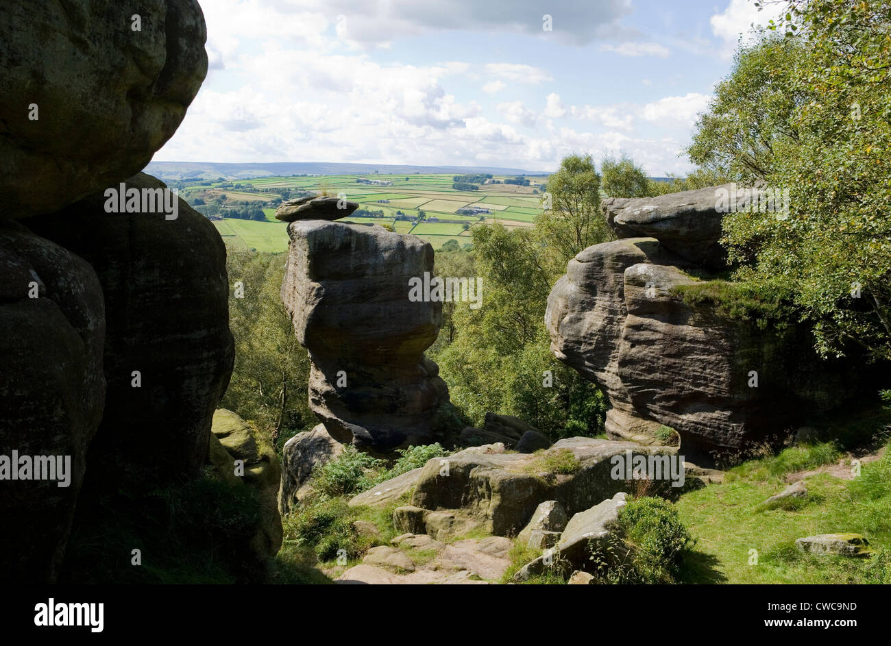 Brimham Rocks National Trust Stock Photo - Alamy