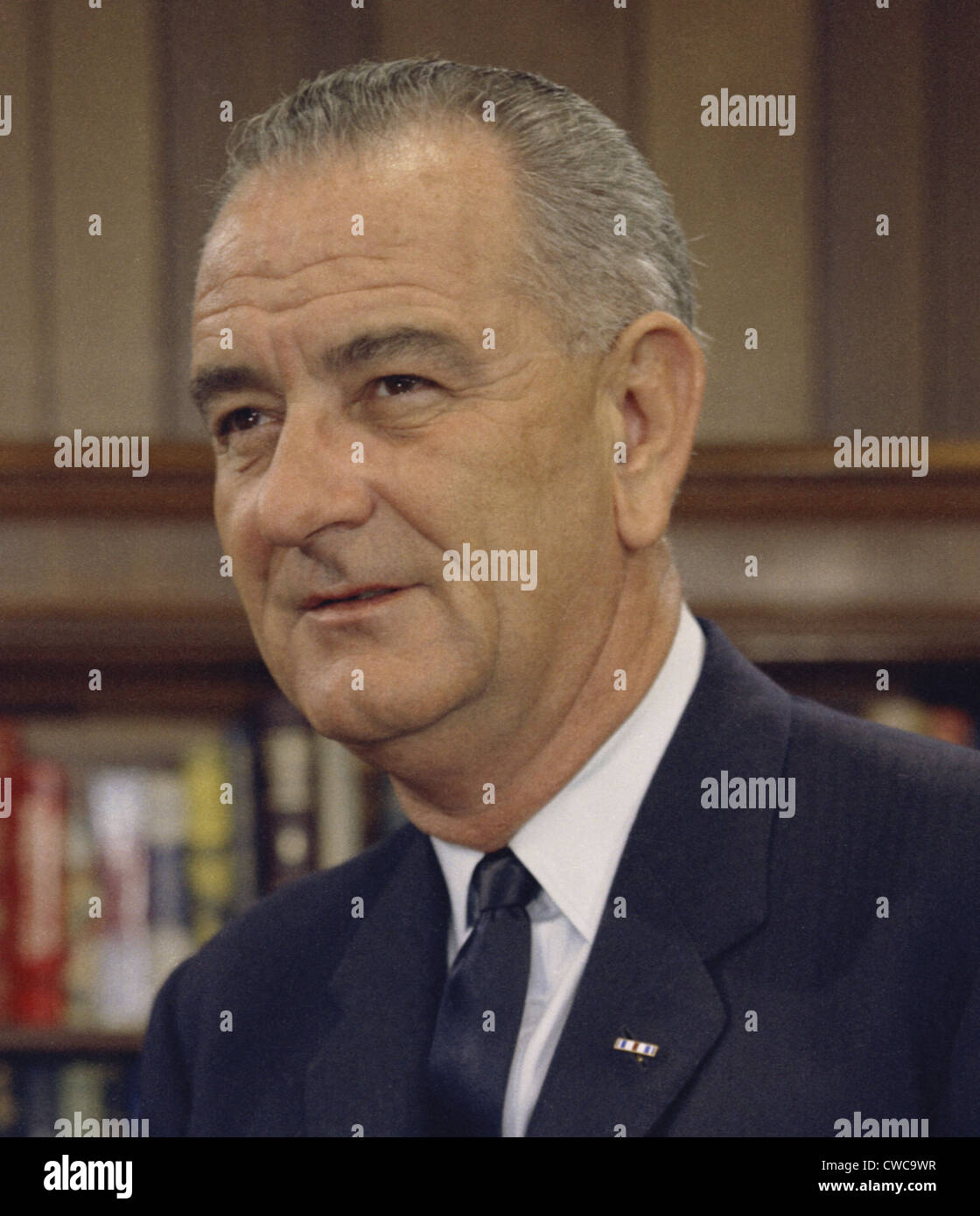 President Lyndon Johnson. White House portrait, ca. 1963-68 Stock Photo ...
