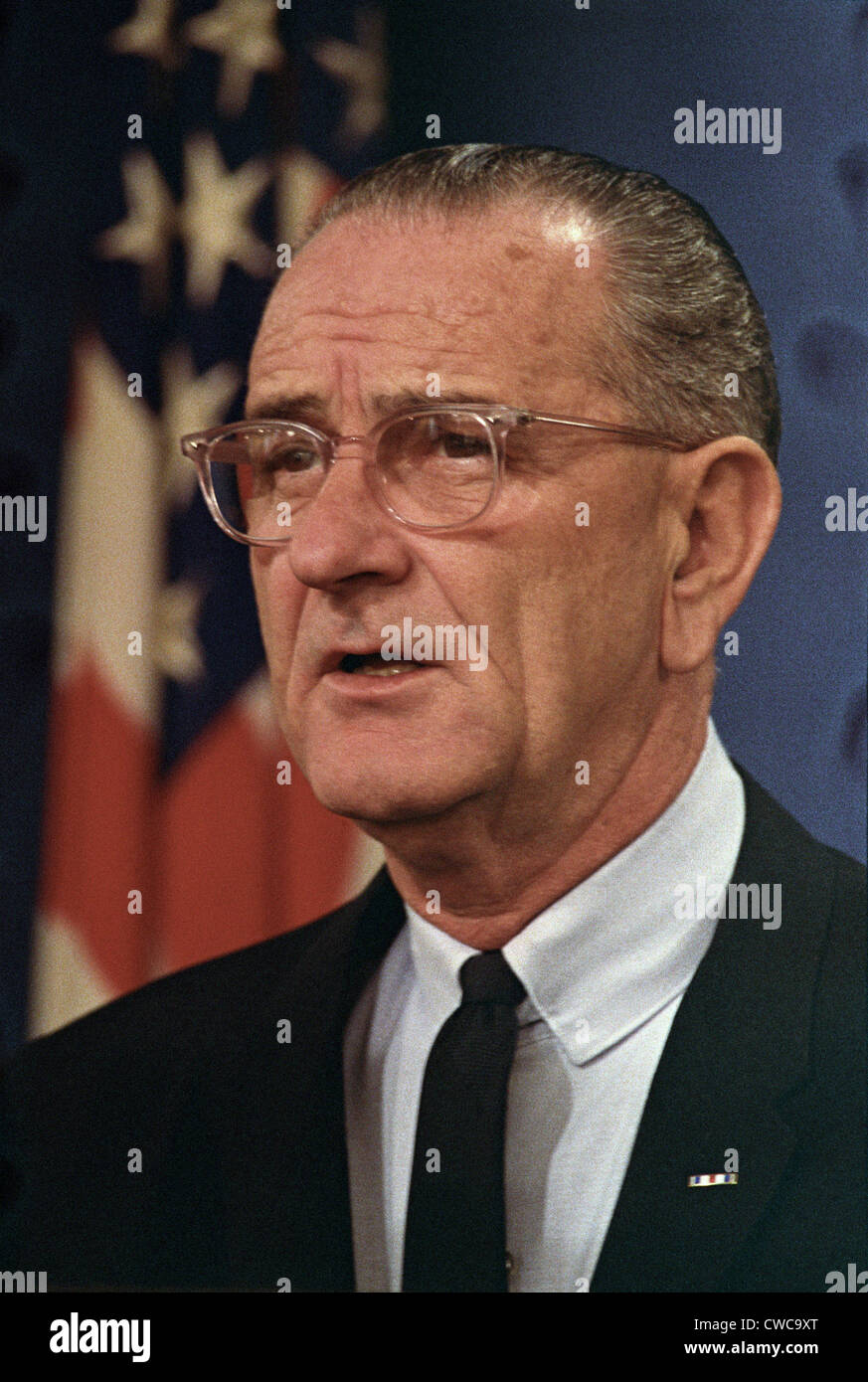 President Lyndon Johnson at the Honolulu Conference on the Vietnam War ...