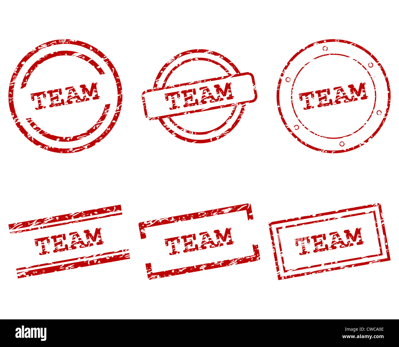 Team stamp Cut Out Stock Images & Pictures - Alamy