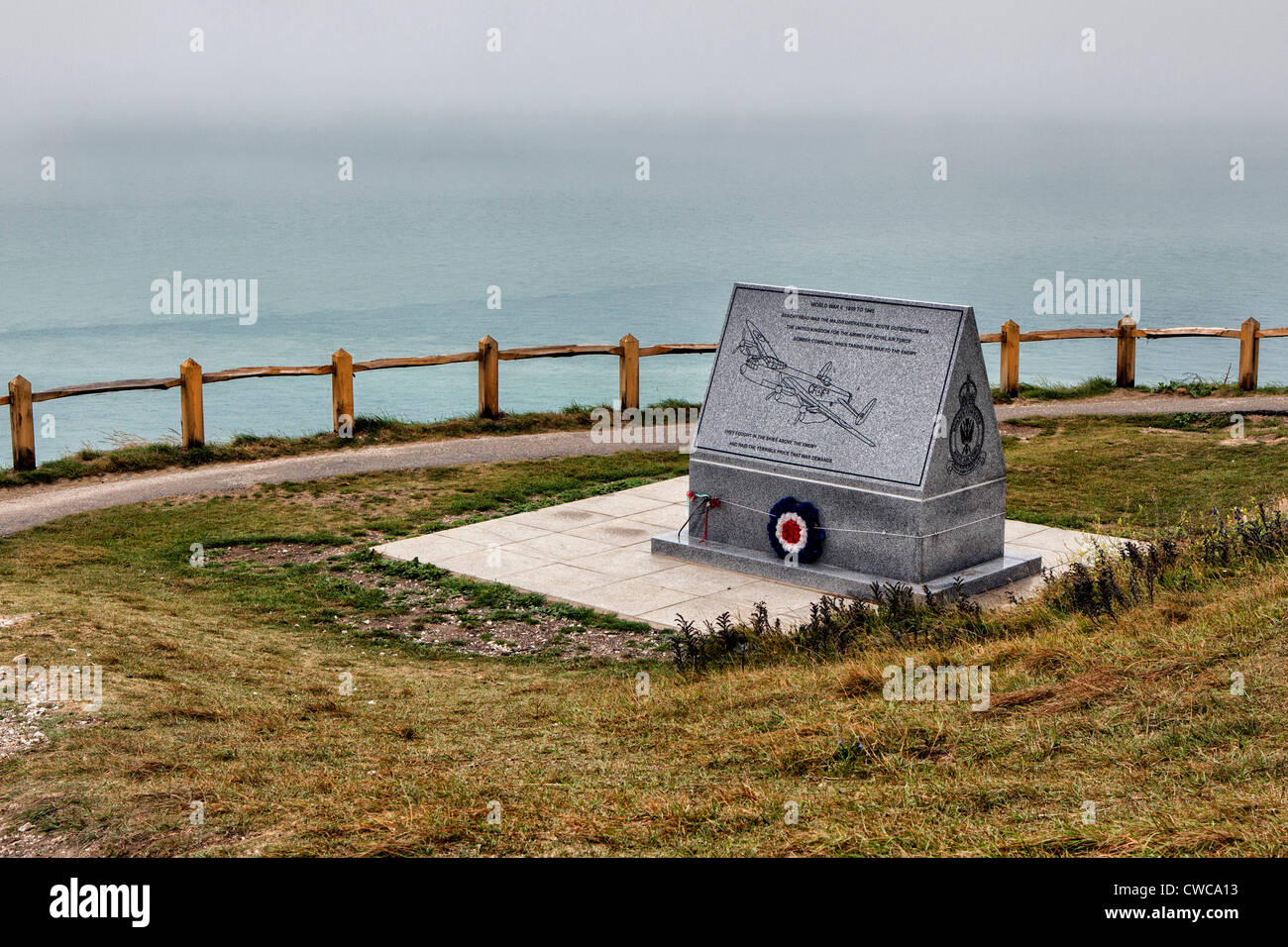 Memorial to World War II Bomber Command airmen at Beachy Head, the ...