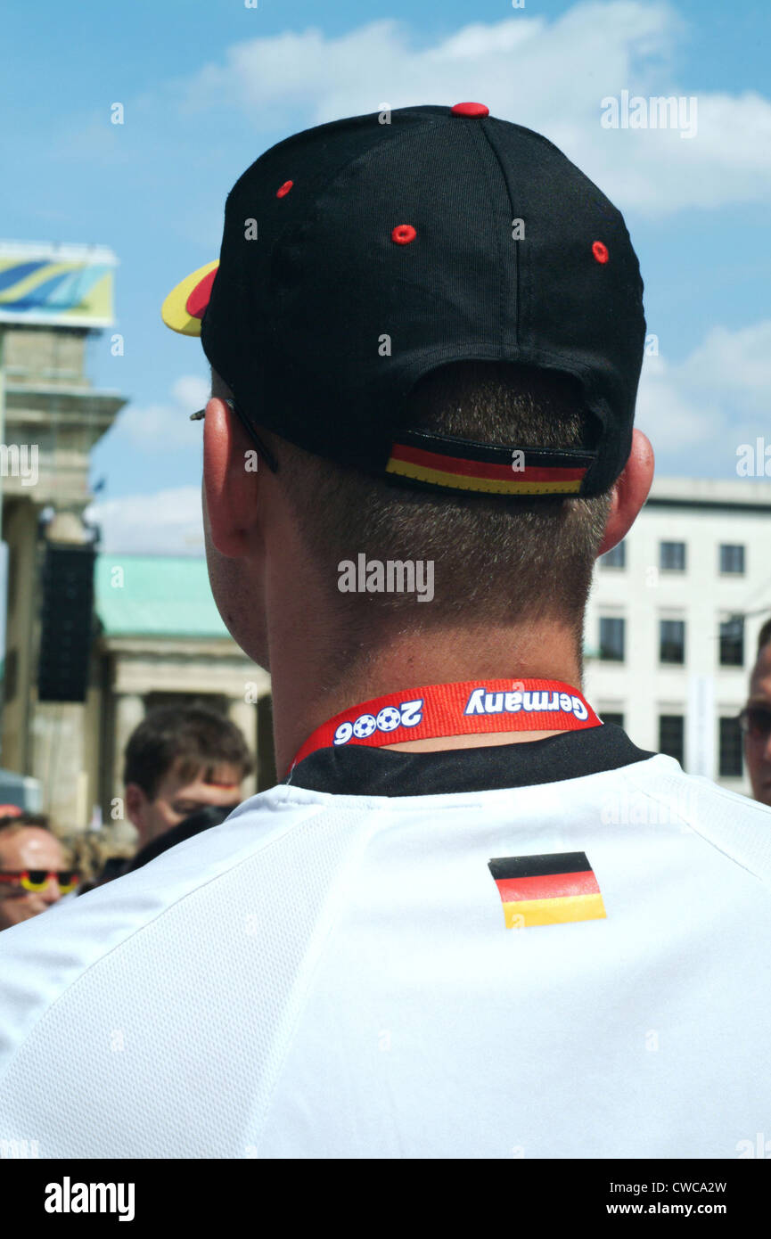 Berlin, German fan on the official fan zone Stock Photo - Alamy