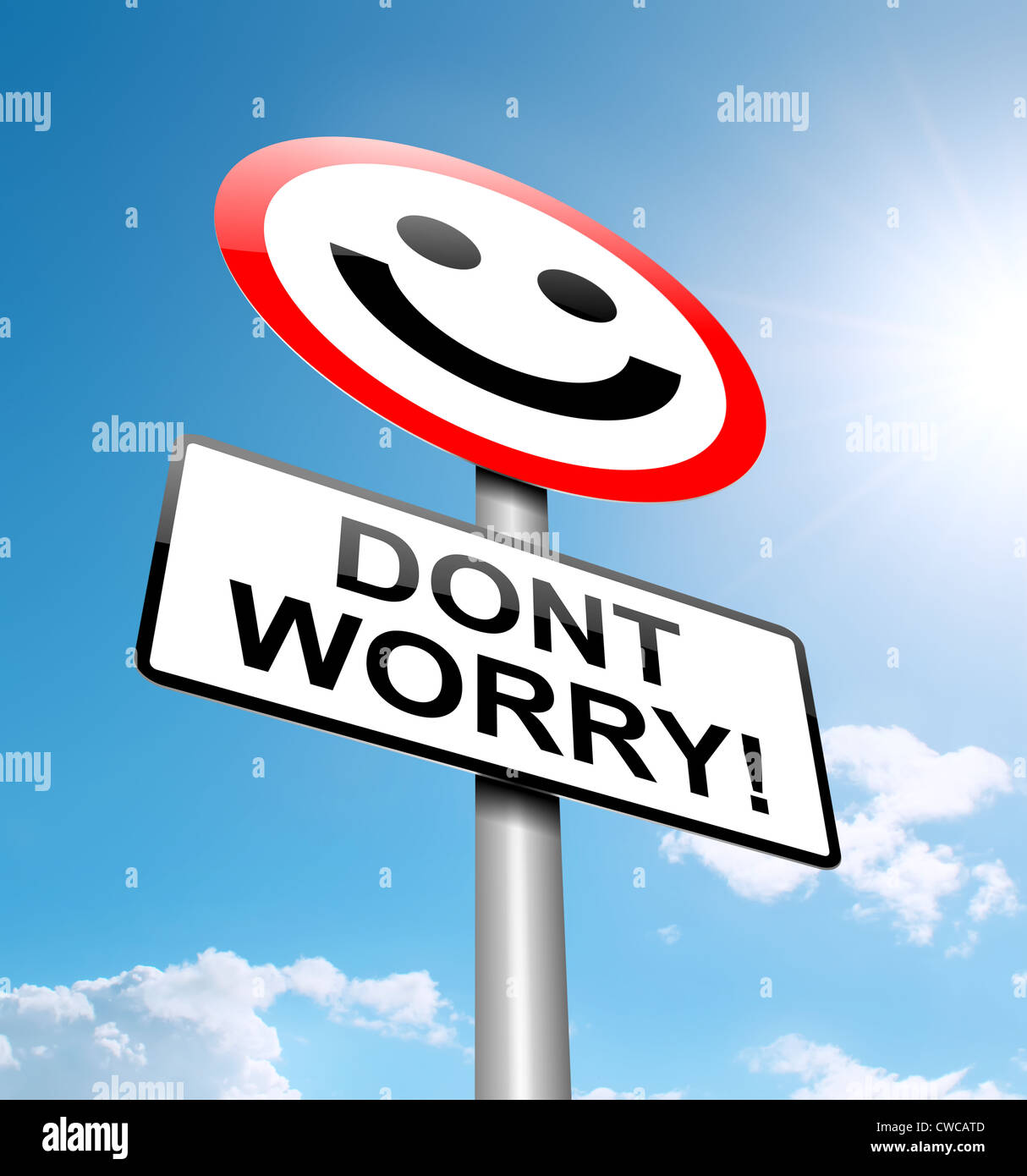 Dont worry concept Stock Photo - Alamy