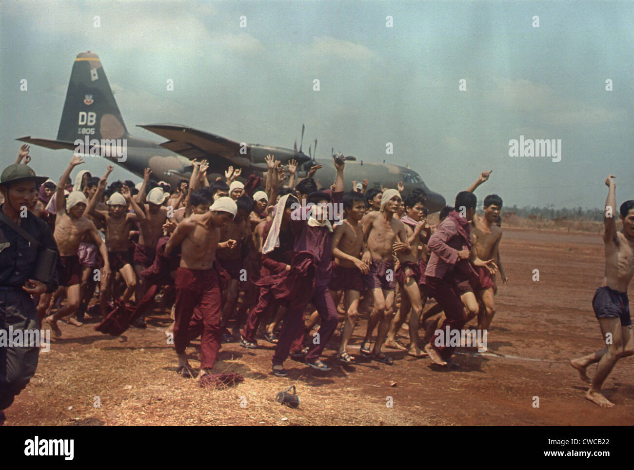 ARVN Prisoner of War Repatriation. South Vietnamese freed POWs shed ...