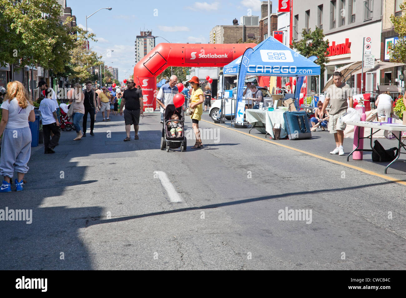 Side Walk or Street Festival in Toronto;Ontario;Canada;on Bloor West ...