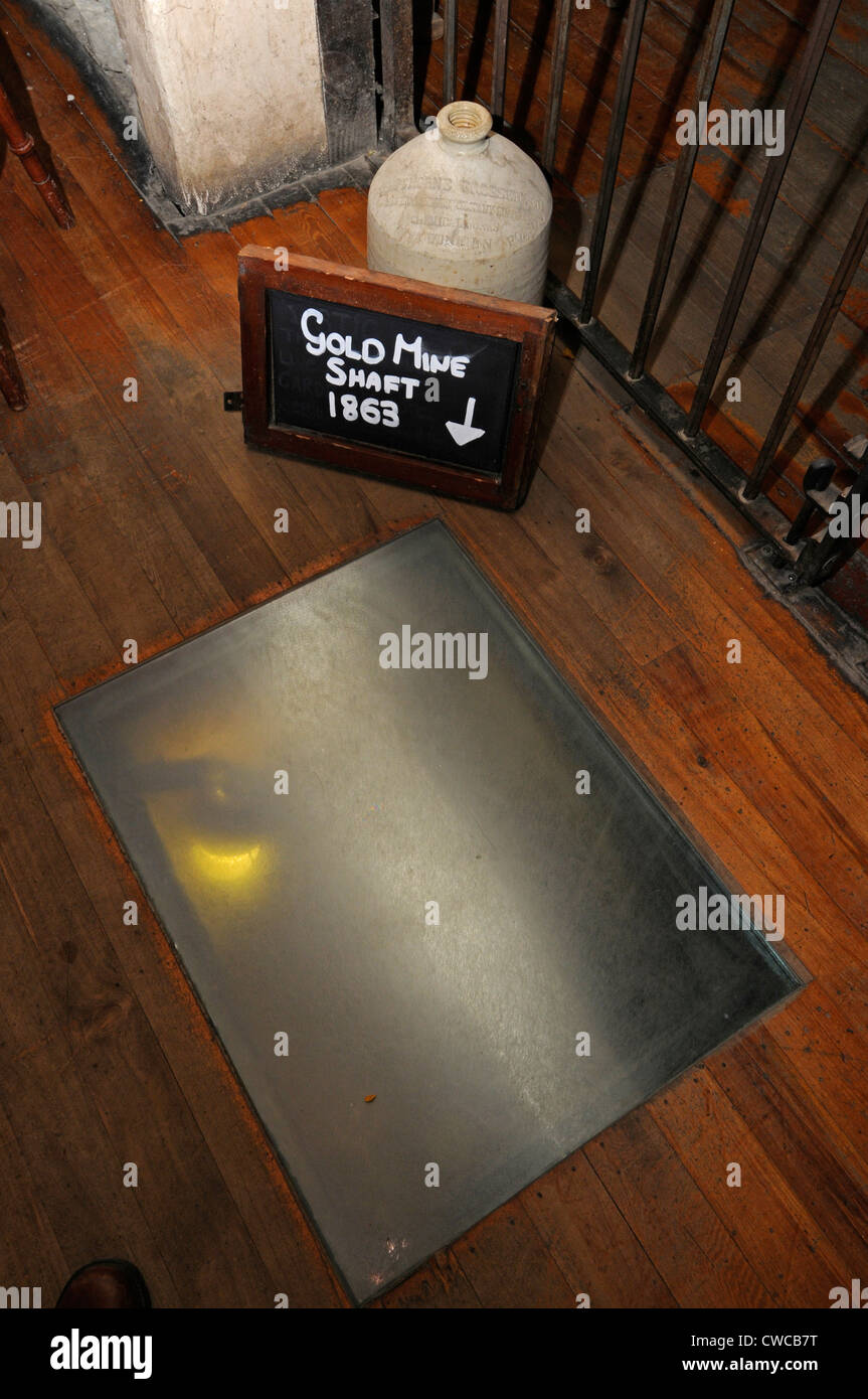 A sealed gold mine shaft was last used in 1863 in the bar of the ...
