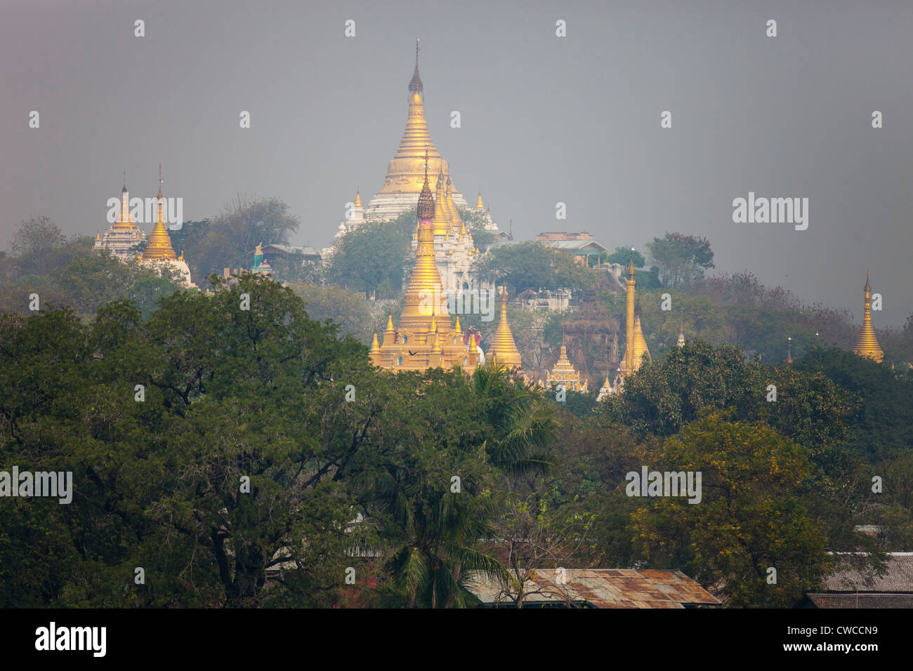 Sagaing Hill in Sagaing Myanmar Stock Photo - Alamy