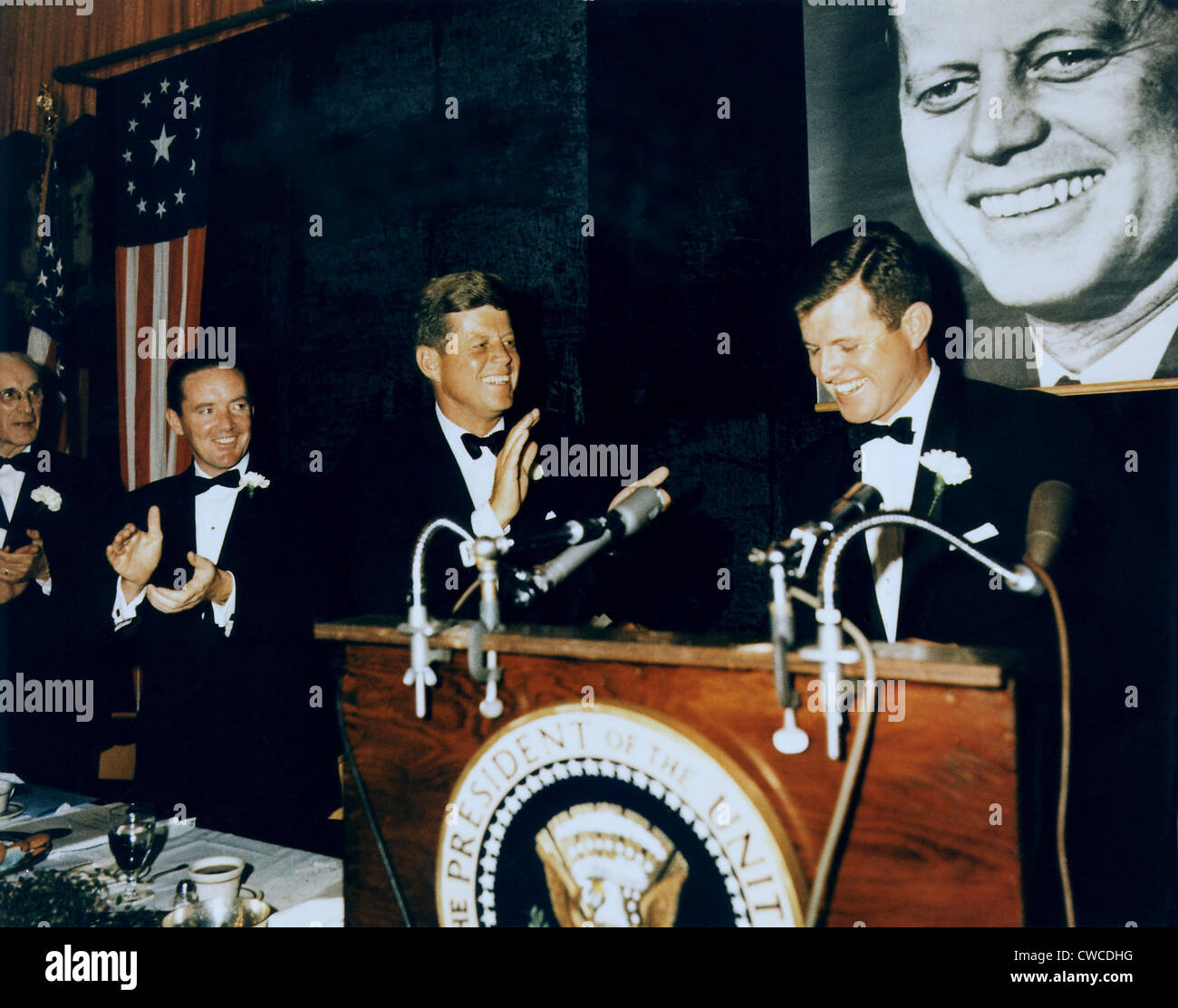 Senator Edward Kennedy introduces his big brother, President John ...