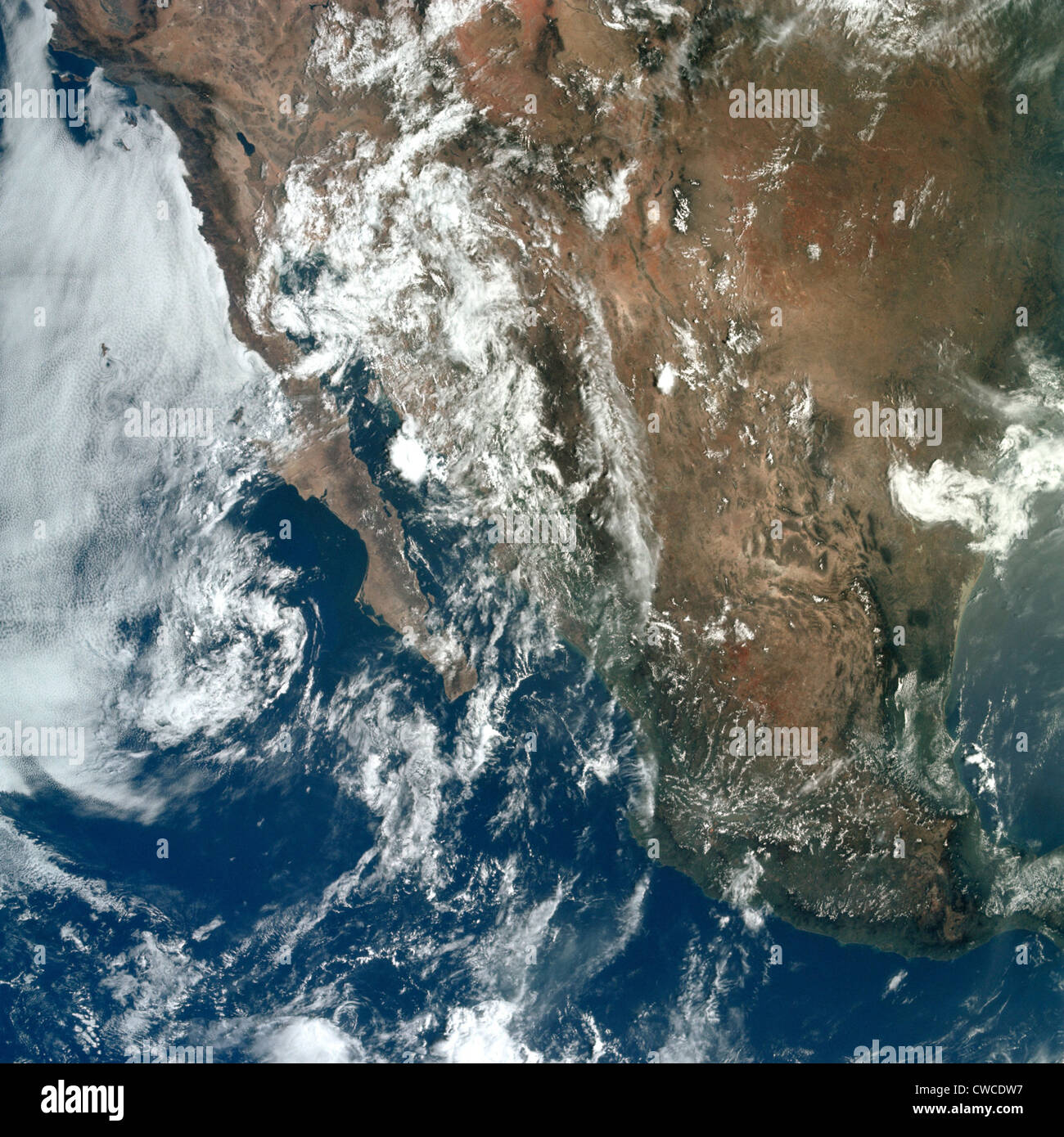 Apollo 11 Earth view from space. Mexico, and the southwest United ...