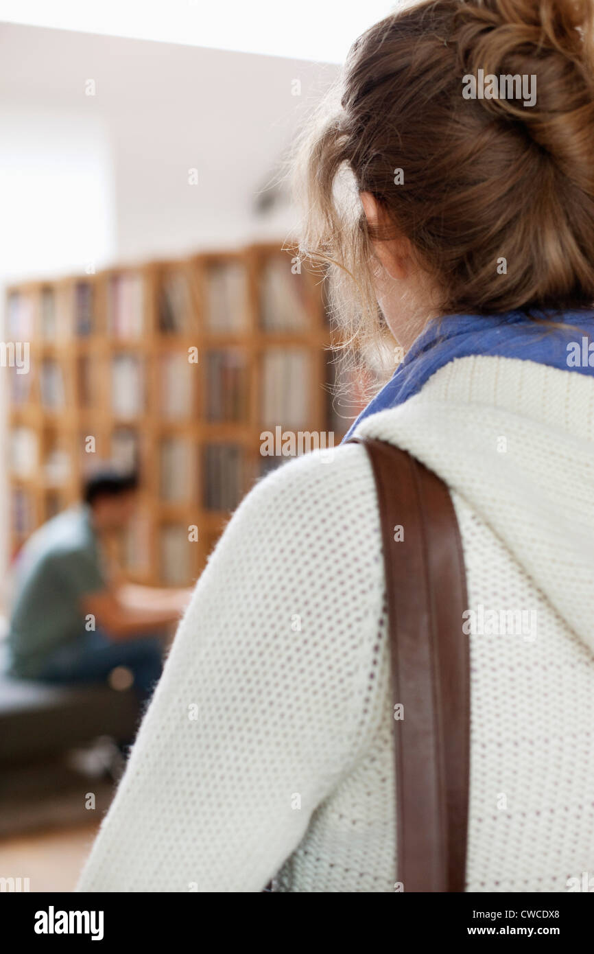 Rear view of a woman Stock Photo - Alamy