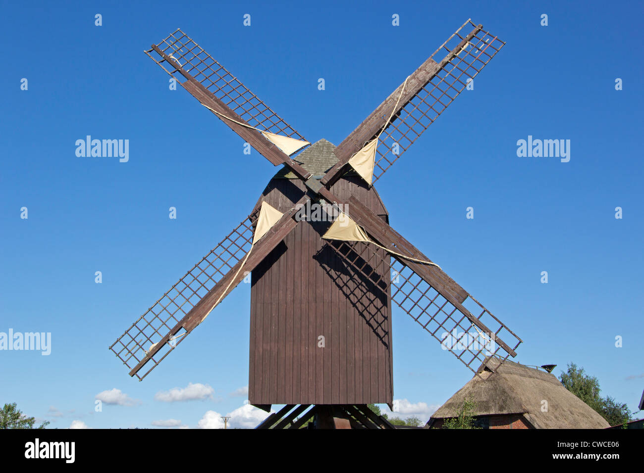 windmill, Eldena, Greifswald, Mecklenburg-West Pomerania, Germany Stock ...