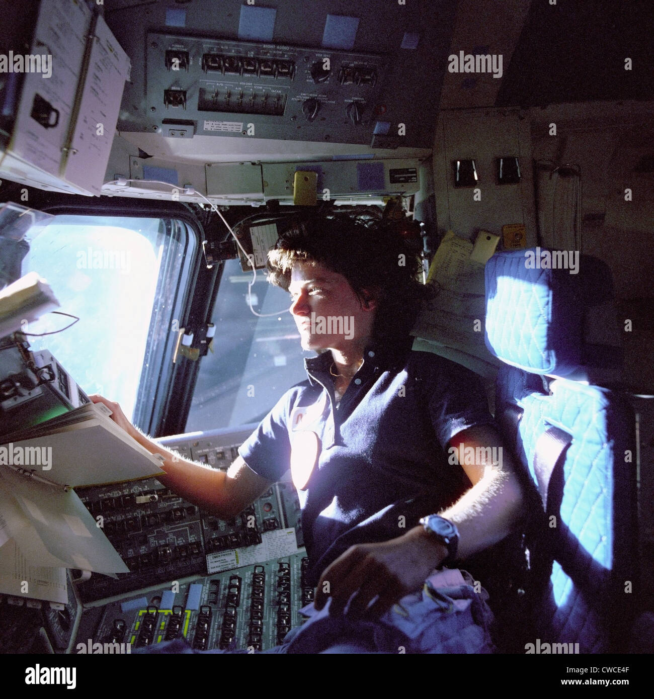 View From Sally Ride Space Shuttle