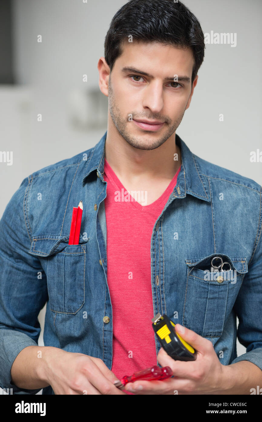 Portrait of a technician Stock Photo - Alamy
