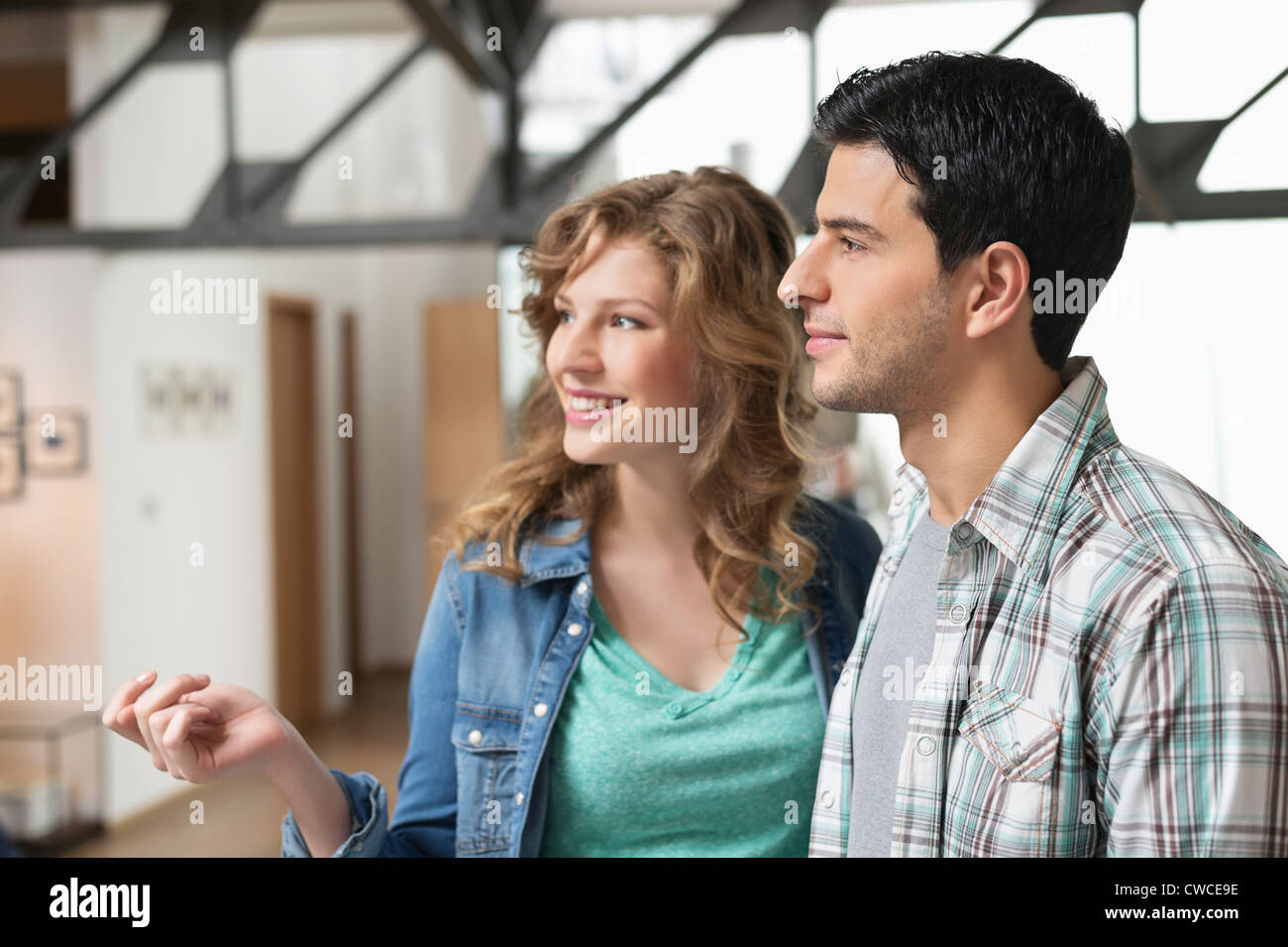 Close-up of a couple smiling Stock Photo - Alamy