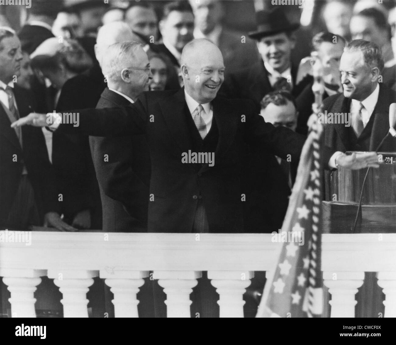 Eisenhower's First Inauguration. President Dwight Eisenhower accepts ...
