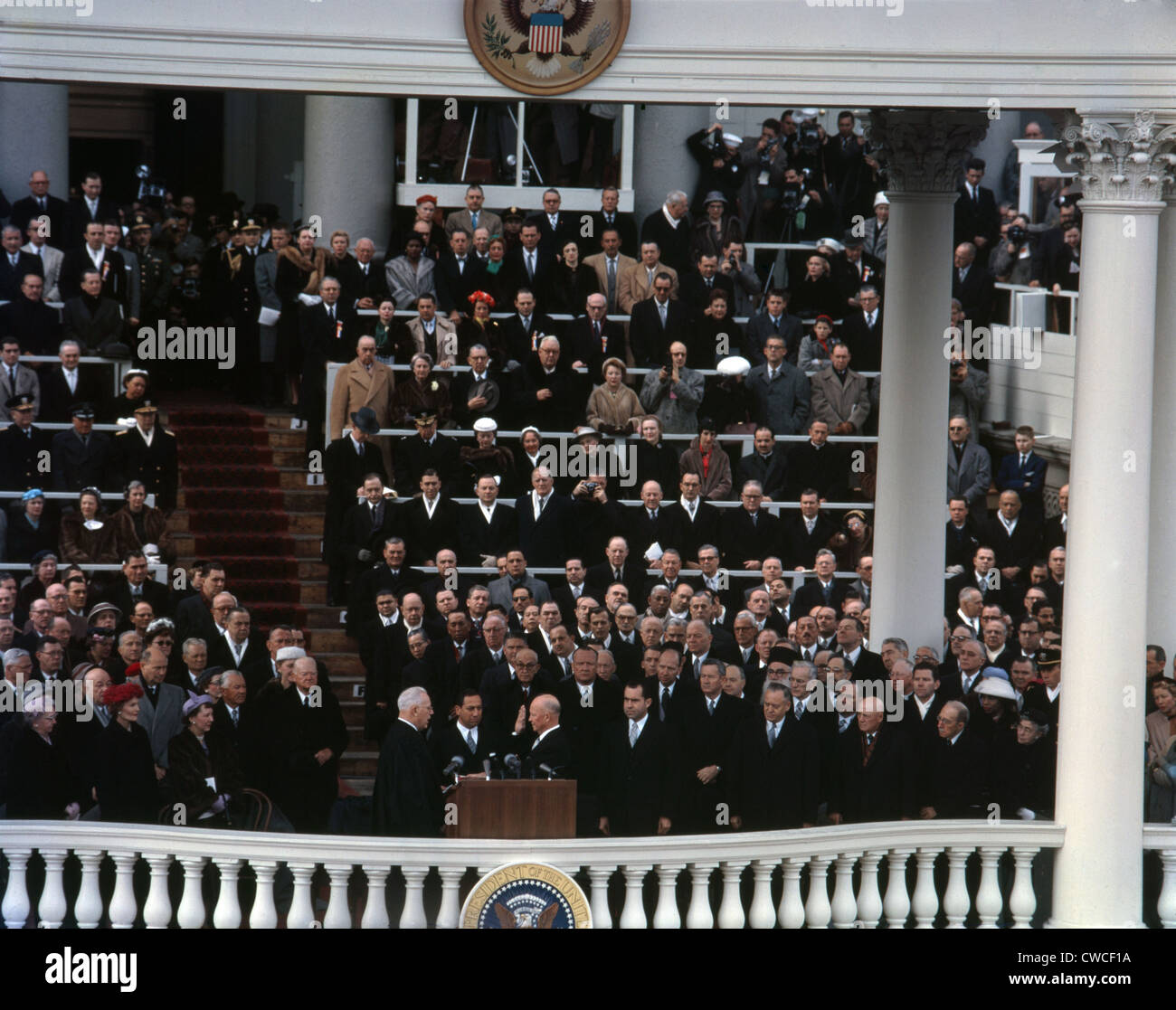 Eisenhower's second Inauguration. Chief Justice Earl Warren ...