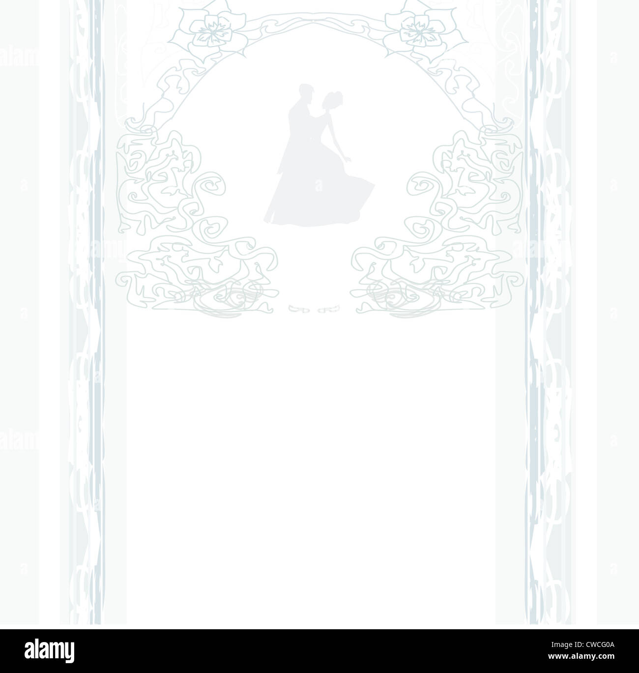 Ballroom dancers - invitation Stock Photo - Alamy