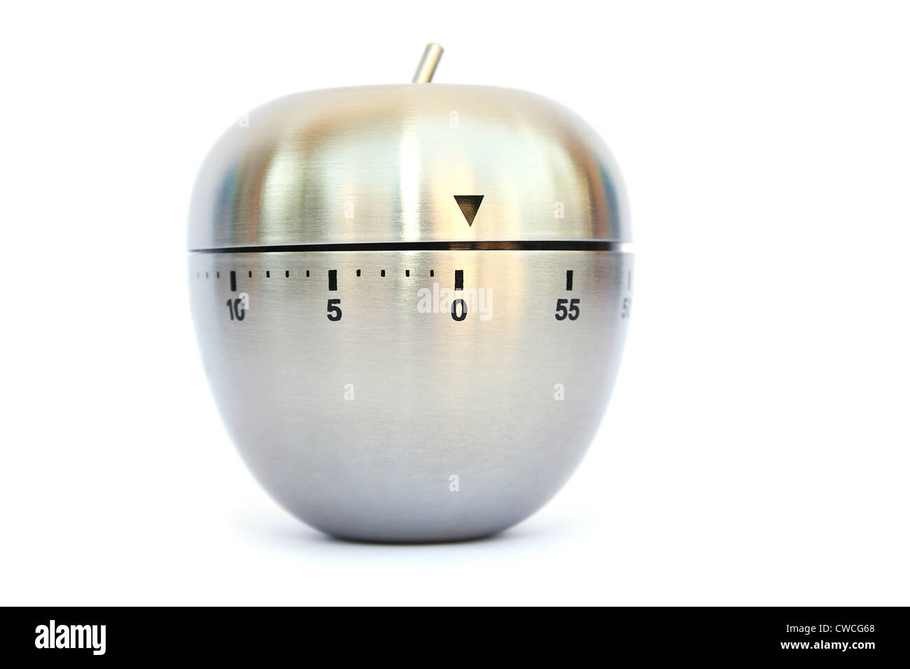 Gray egg timer isolated on white background Stock Photo - Alamy