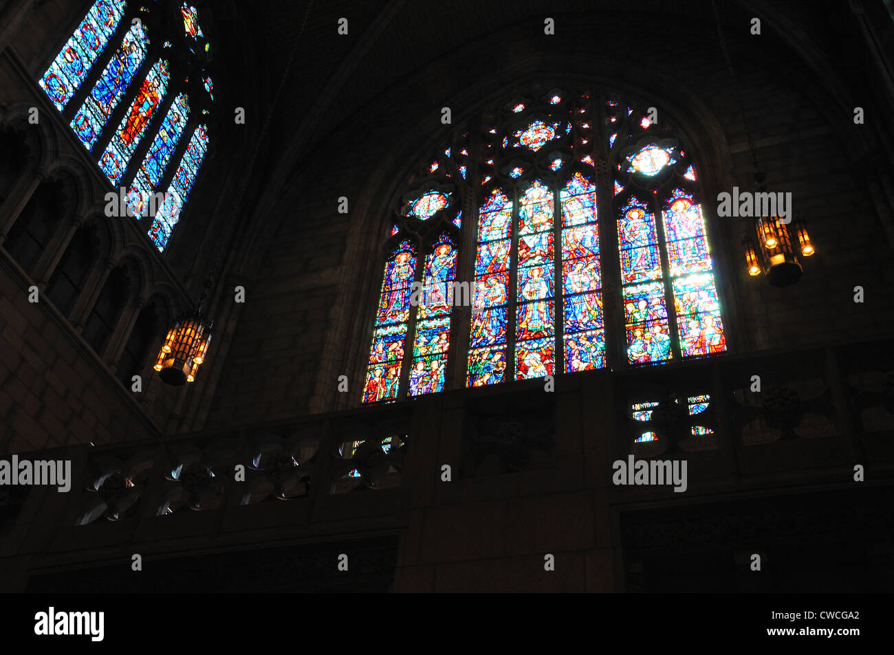 The Princeton University Chapel - stained glass window Stock Photo - Alamy